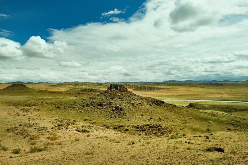 Mountain Plateau in the Area Zavkhan River Stock Photo - Image of ...