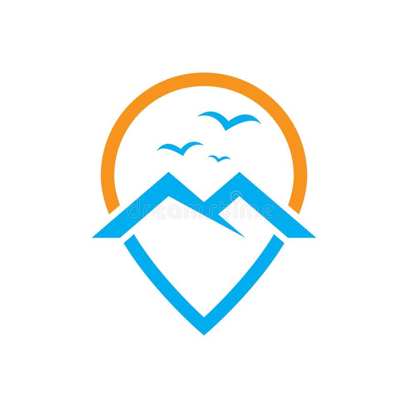 Mountain Point Logo Images Illustration Stock Vector - Illustration of ...