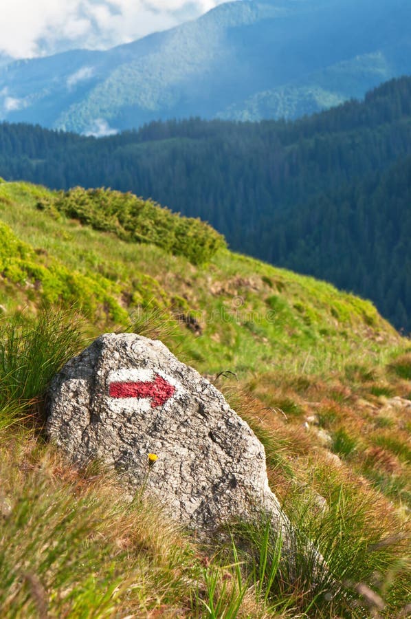 Mountain pointer stock photo. Image of nature, landscapes - 49058014