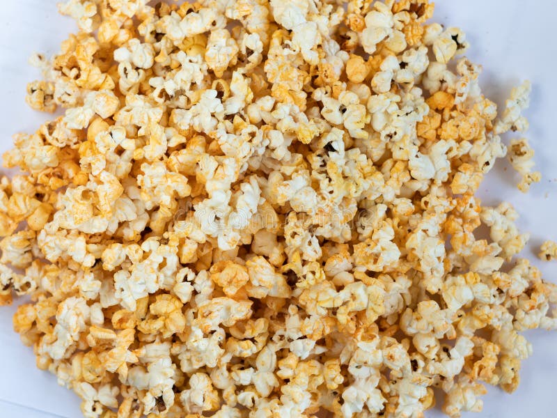 Mountain of Popcorn Cinema, Food, White, Closeup Stock Image - Image of ...