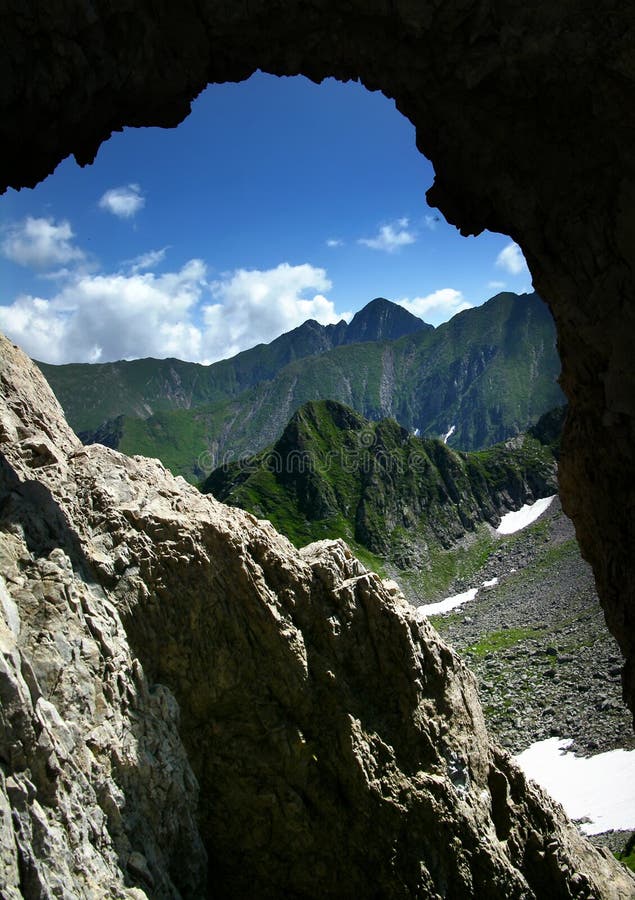 Mountain portal in Romania stock image. Image of peak - 5867047