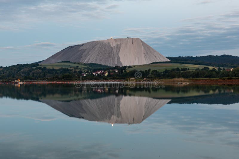 Mountain of Potash Salt Mine in Germany Stock Image - Image of mountain ...