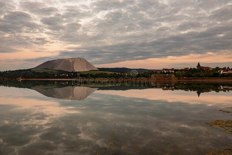 Mountain of Potash Salt Mine in Germany Stock Image - Image of dump ...