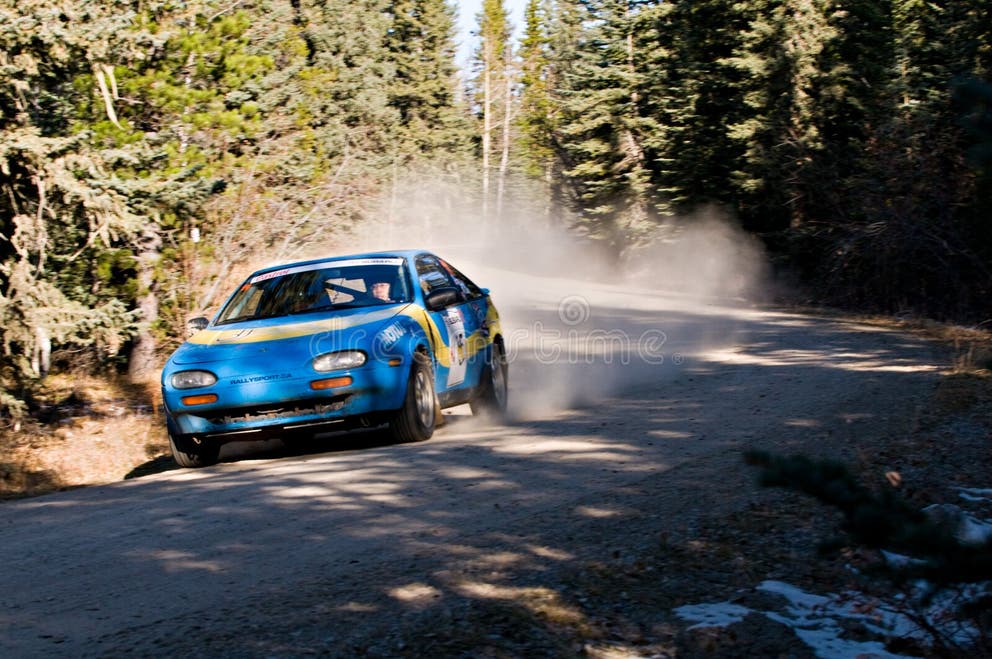 Mountain rally 6 editorial stock photo. Image of trees - 11728283