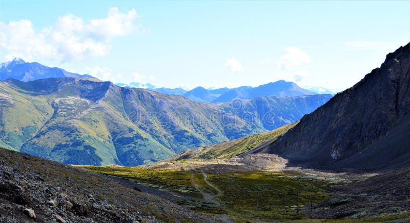 View of the Mountain Range stock photo. Image of tiny - 112695542