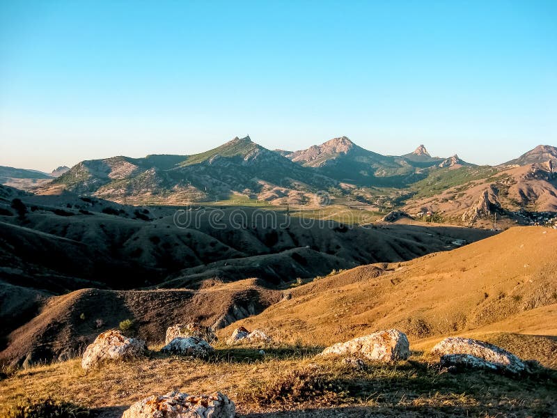 Mountain Range Covered with Greenery. Stock Photo - Image of wilderness ...