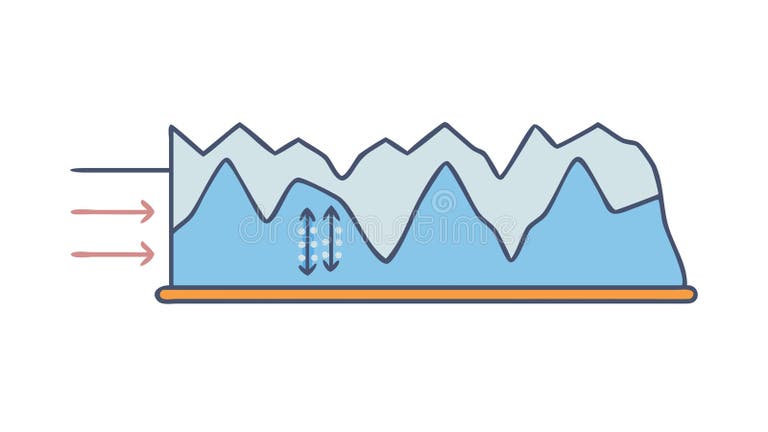 Mountain Range with Data Graph Vector Illustration, Vector Design ...