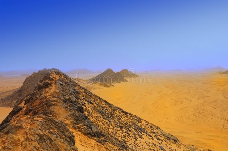Mountain range in desert stock image. Image of background - 5827915