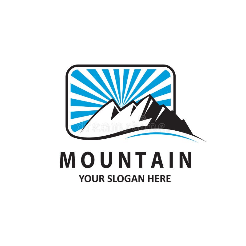 Mountain range emblem stock vector. Illustration of design - 259865165