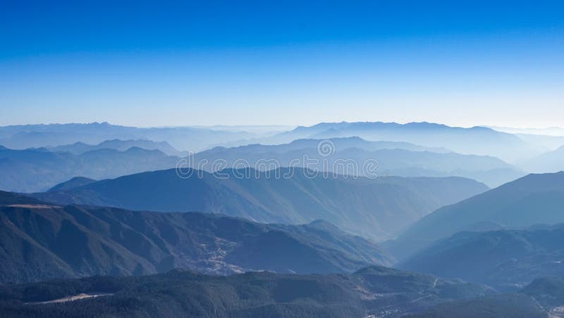 Mountain Range from Jade Snow Dragon View Point Stock Image - Image of ...