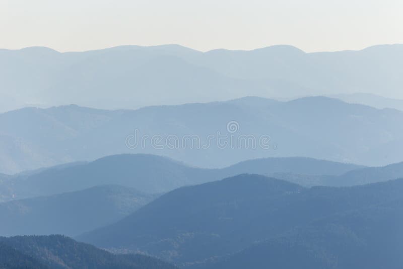 Mountain range layers stock image. Image of mist, wilderness - 80389993