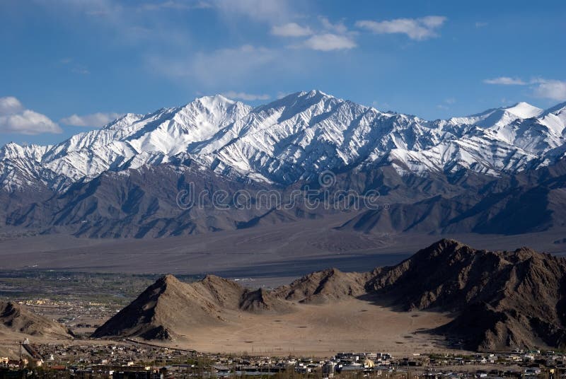 Mountain Range, Leh, Ladakh, India Stock Image - Image of himalaya ...
