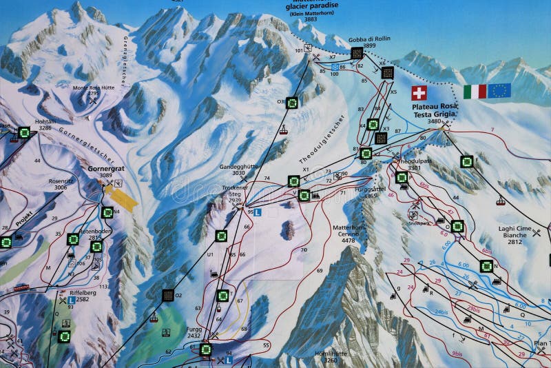 Alps Mountain Range Map