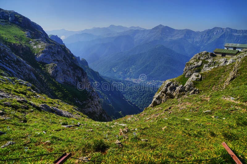 Mountain Range of Picos De Europa Stock Photo - Image of looking ...