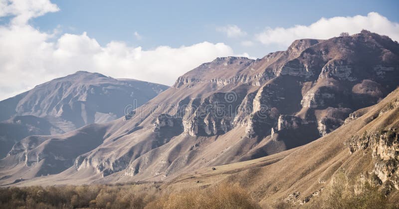 Mountain Range with Rocky Cliffs and Ridges Made of Stones in the ...