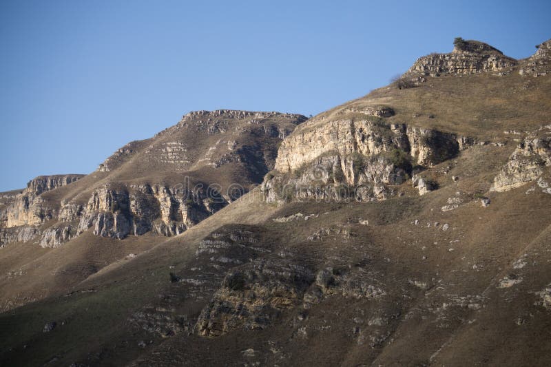 Mountain Range with Rocky Cliffs and Ridges Made of Stones in the ...