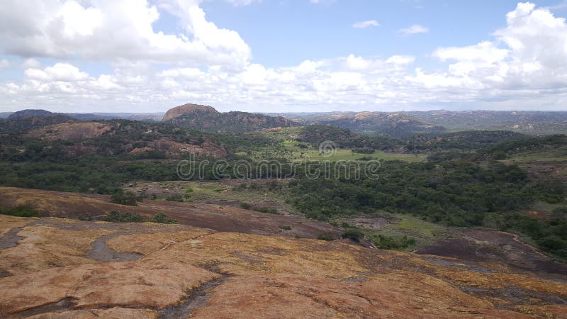 Mountain Range Scenery at Matobo National Park Stock Photo - Image of ...