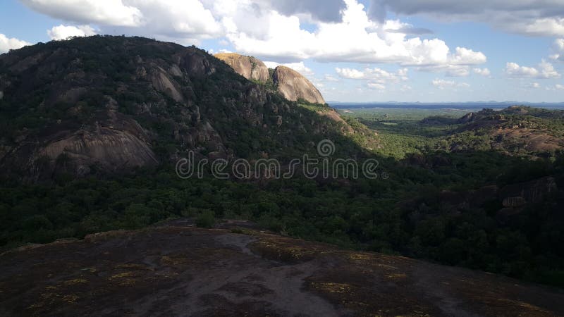 Mountain Range Scenery at Matobo National Park Stock Image - Image of ...