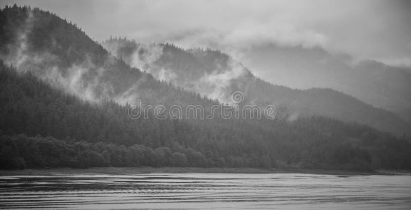 Mountain Range Scenes in June Around Juneau Alaska Stock Image - Image ...