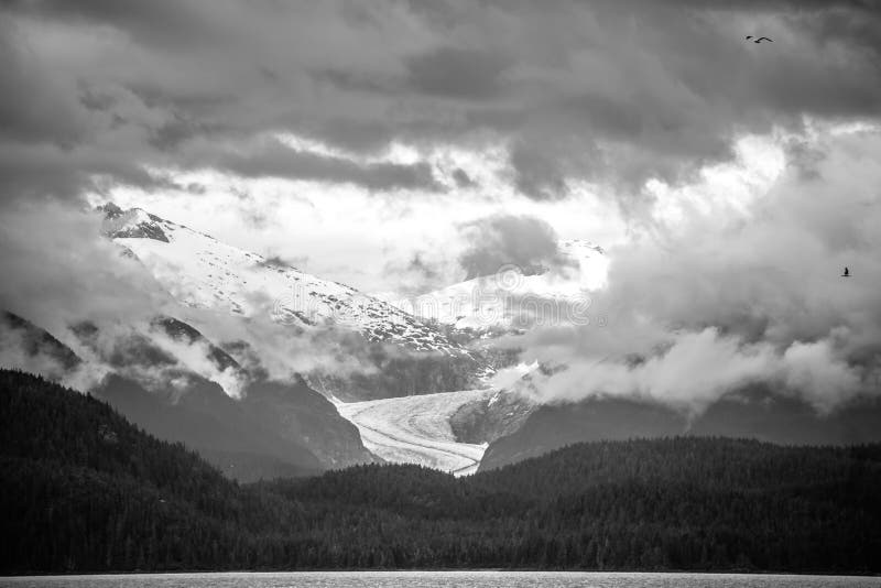 Mountain Range Scenes in June Around Juneau Alaska Stock Photo - Image ...