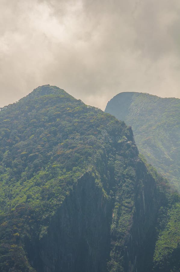 Two mountain peaks stock image. Image of mountains, moun - 111107515