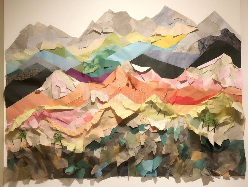 Torn Paper Mountain Stock Illustrations – 193 Torn Paper Mountain Stock ...