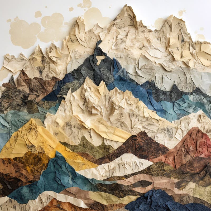Torn Paper Mountain Stock Illustrations – 193 Torn Paper Mountain Stock ...