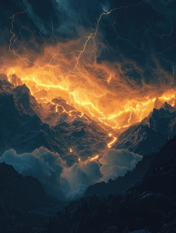 Mountain Range Volcano Erupting Distance Stock Photos - Free & Royalty ...