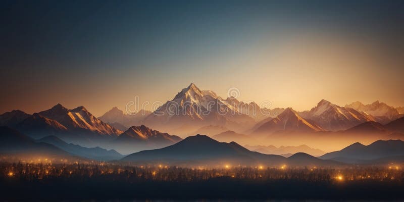A Mountain Range Where the Peaks are Made of Light and the Valleys of ...
