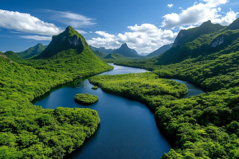 Mountain Ranges, Deep Forests, Flowing Rivers Create a Harmonious Blend ...