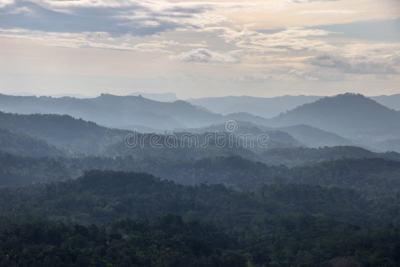 Mountain Ranges Form Harmonious Parallel Mountain System Stock Photo ...