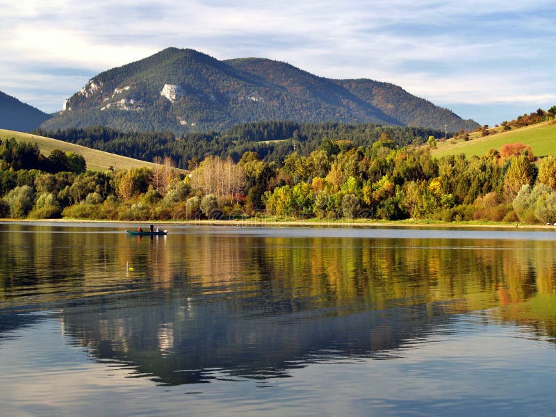 Mountain reflected in lake stock photo. Image of summer - 3272784