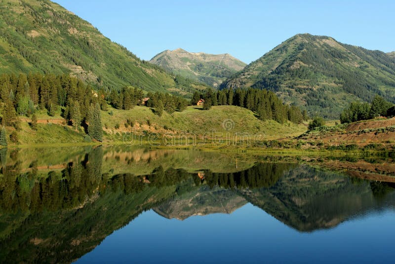 Mountain Reflection stock photo. Image of nature, country - 10274192