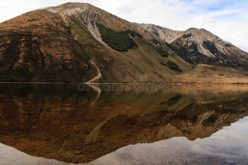 Mountain reflection stock photo. Image of landscape, outdoors - 16677814