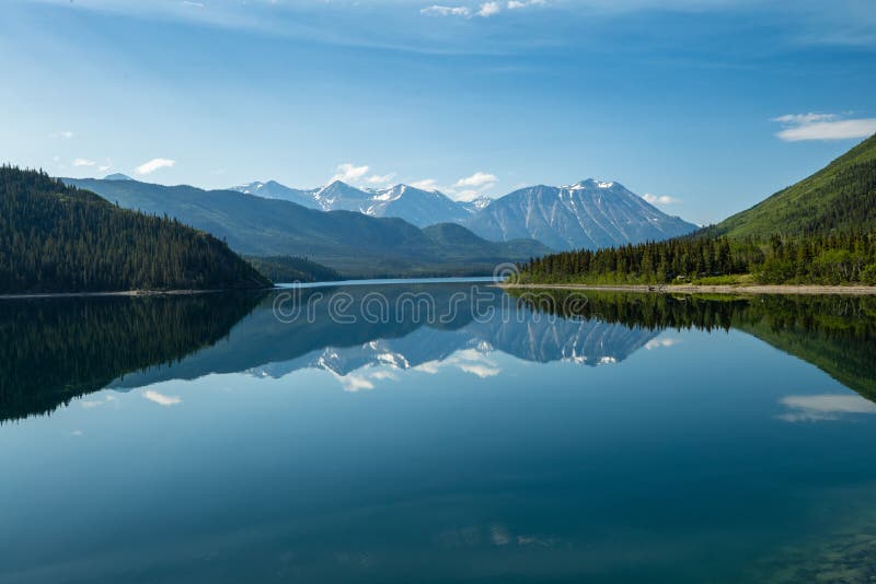 Mountain with Reflection in the Lake Stock Photo - Image of calm ...