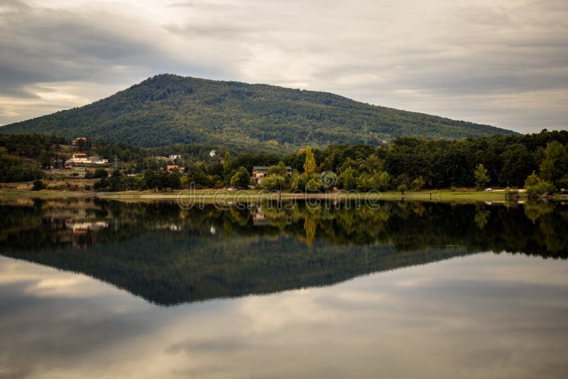 Mountain Reflection in Water Stock Photo - Image of mountain ...
