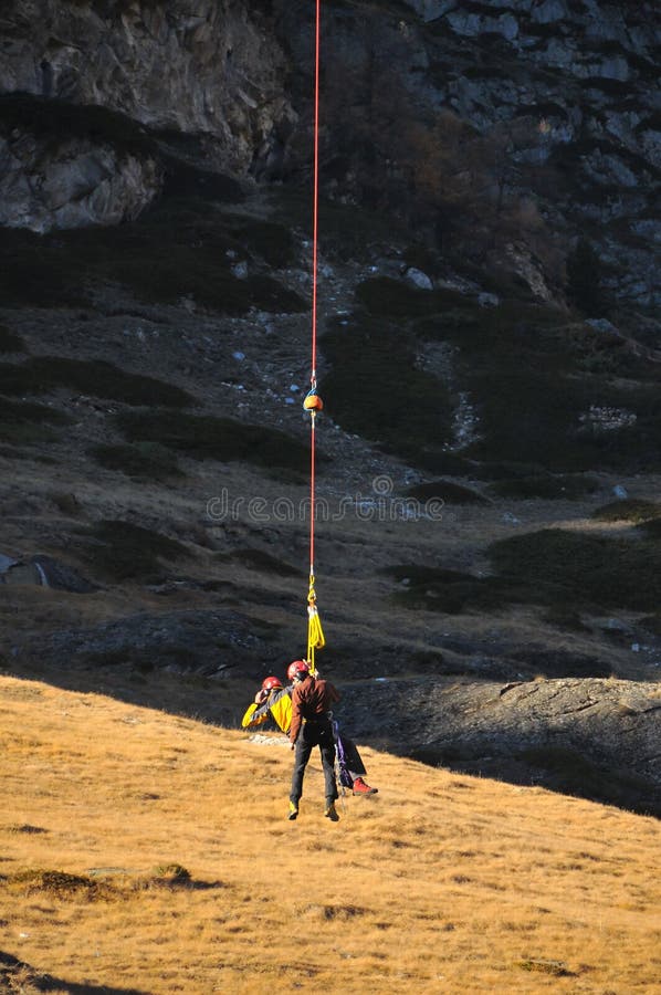 Mountain Rescue stock photo. Image of suspended, sporting - 22004968