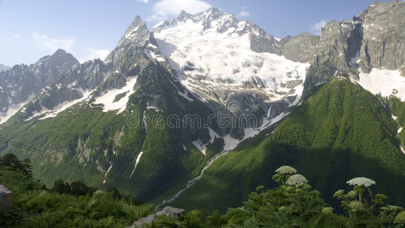 Mountain ridge stock photo. Image of blue, stream, flowers - 10805010