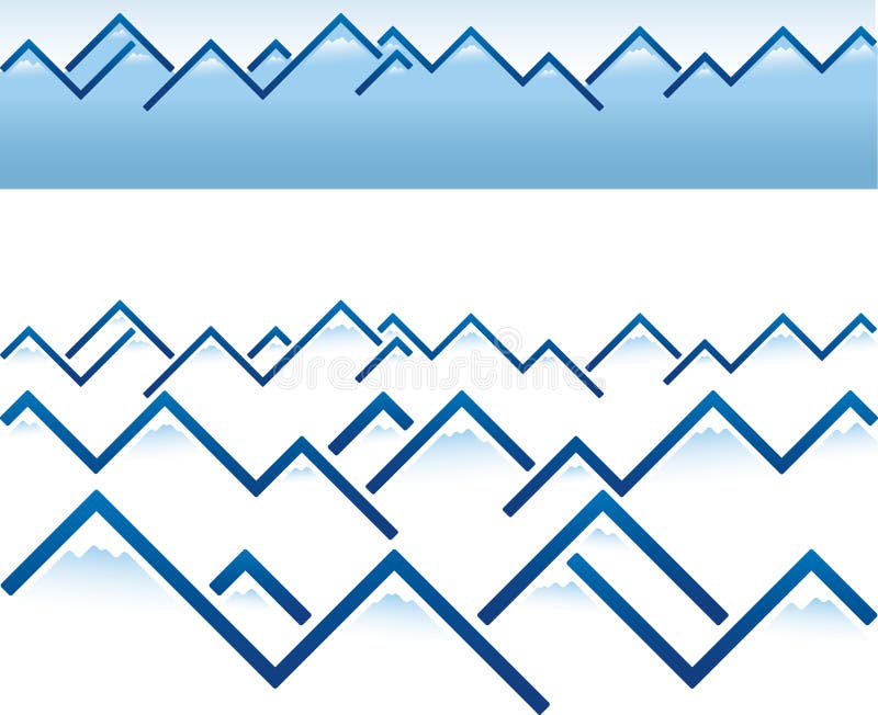 Mountain (vector) stock vector. Illustration of snow, simple - 3729551