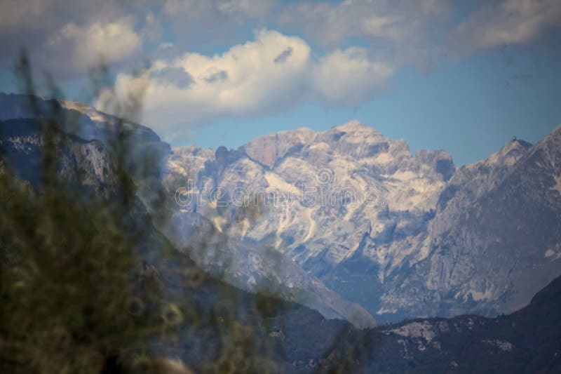 Mountain Ridge on a Cloudy Day before a Rainfall Stock Photo - Image of ...