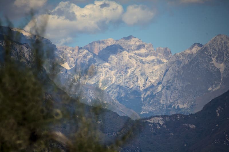 Mountain Ridge on a Cloudy Day before a Rainfall Stock Photo - Image of ...