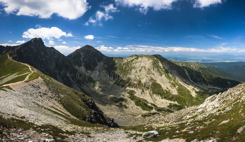 Mountain ridge panorama stock image. Image of panorama - 26134279