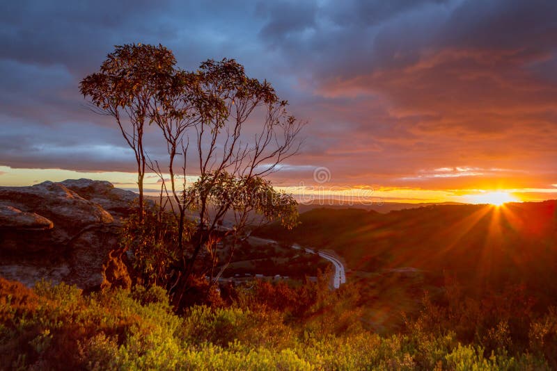 Mountain ridge sunset stock image. Image of wilderness - 130164777