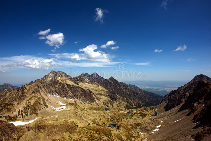 Mountain ridge and valley stock photo. Image of ridge - 10429782