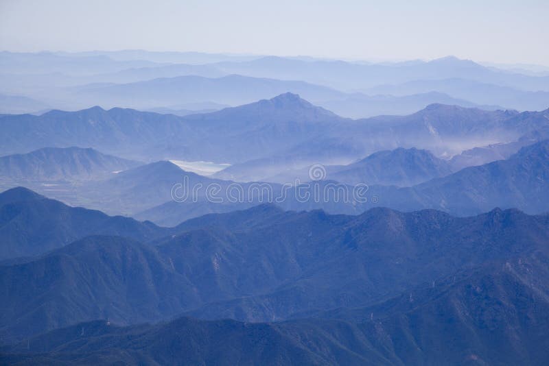 Mountain Ridges and Spurs within Cloud Stock Image - Image of cloudy ...