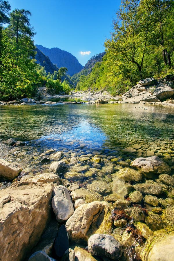 Mountain river stock photo. Image of motion, river, purity - 28555304