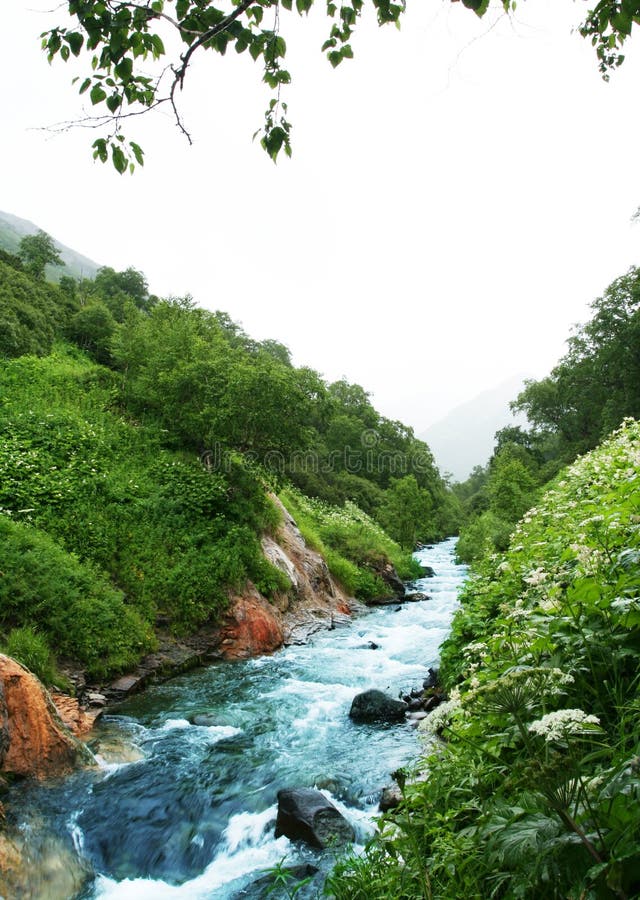 Mountain river stock image. Image of river, spring, season - 4694079