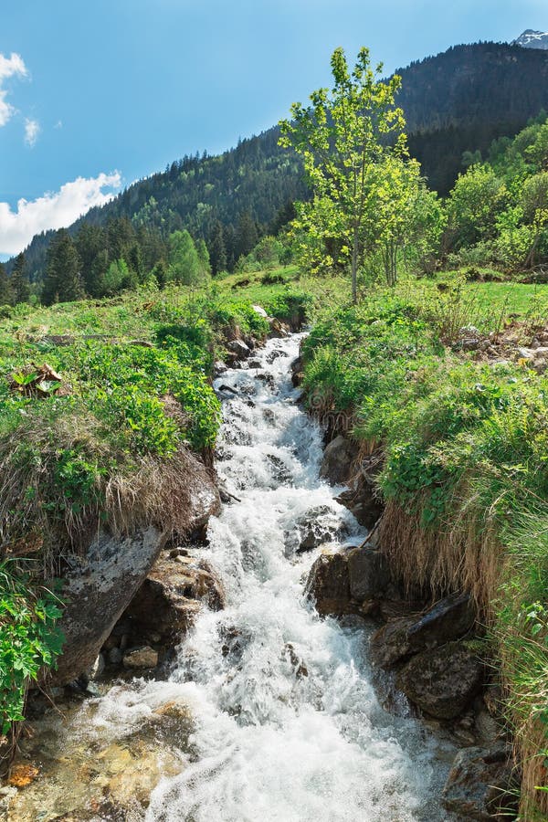 River in alps stock photo. Image of landscape, cascade - 87864282