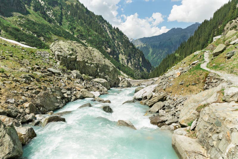 River in alps stock photo. Image of landscape, cascade - 87864282