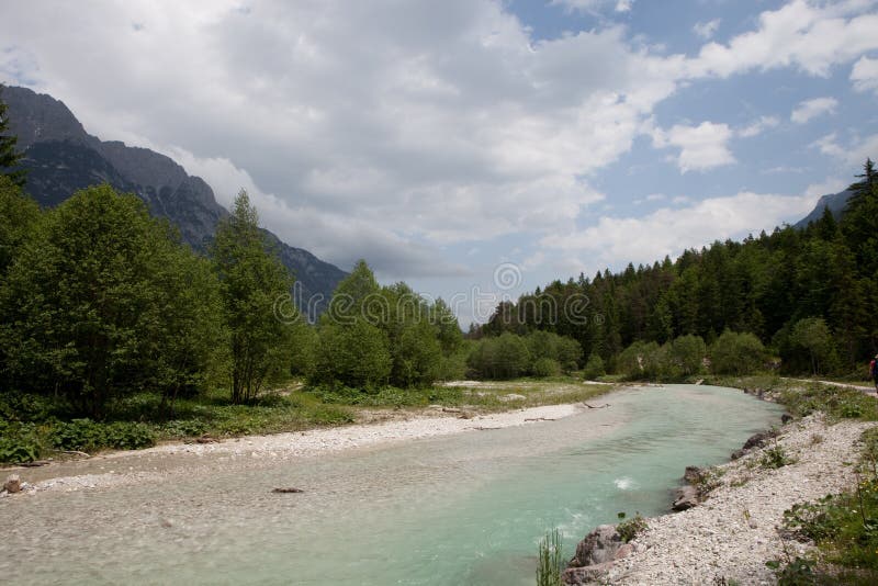 Mountain river in Austria stock photo. Image of women - 14970194